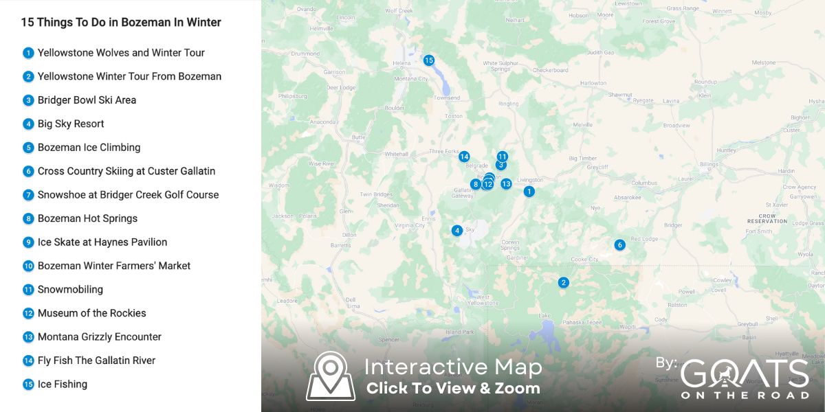 15 Things To Do in Bozeman in The Winter - Goats On The Road