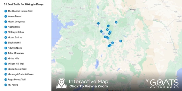 15 Best Trails For Hiking in Kenya - Goats On The Road